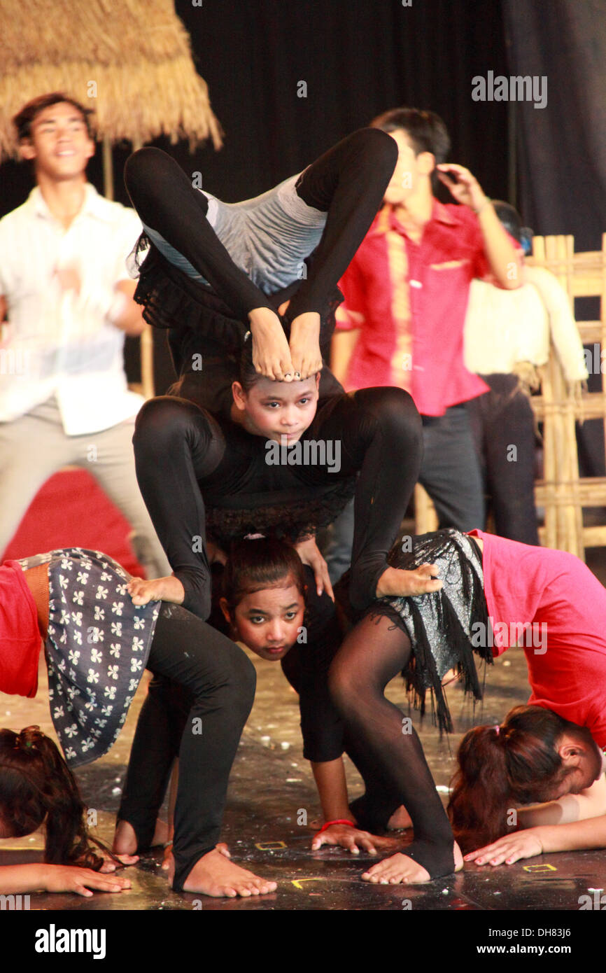 circus performance in Cambodia Stock Photo - Alamy