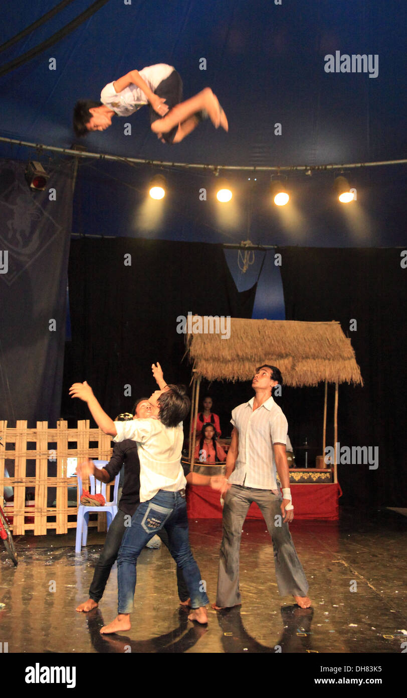 circus performance in Cambodia Stock Photo - Alamy
