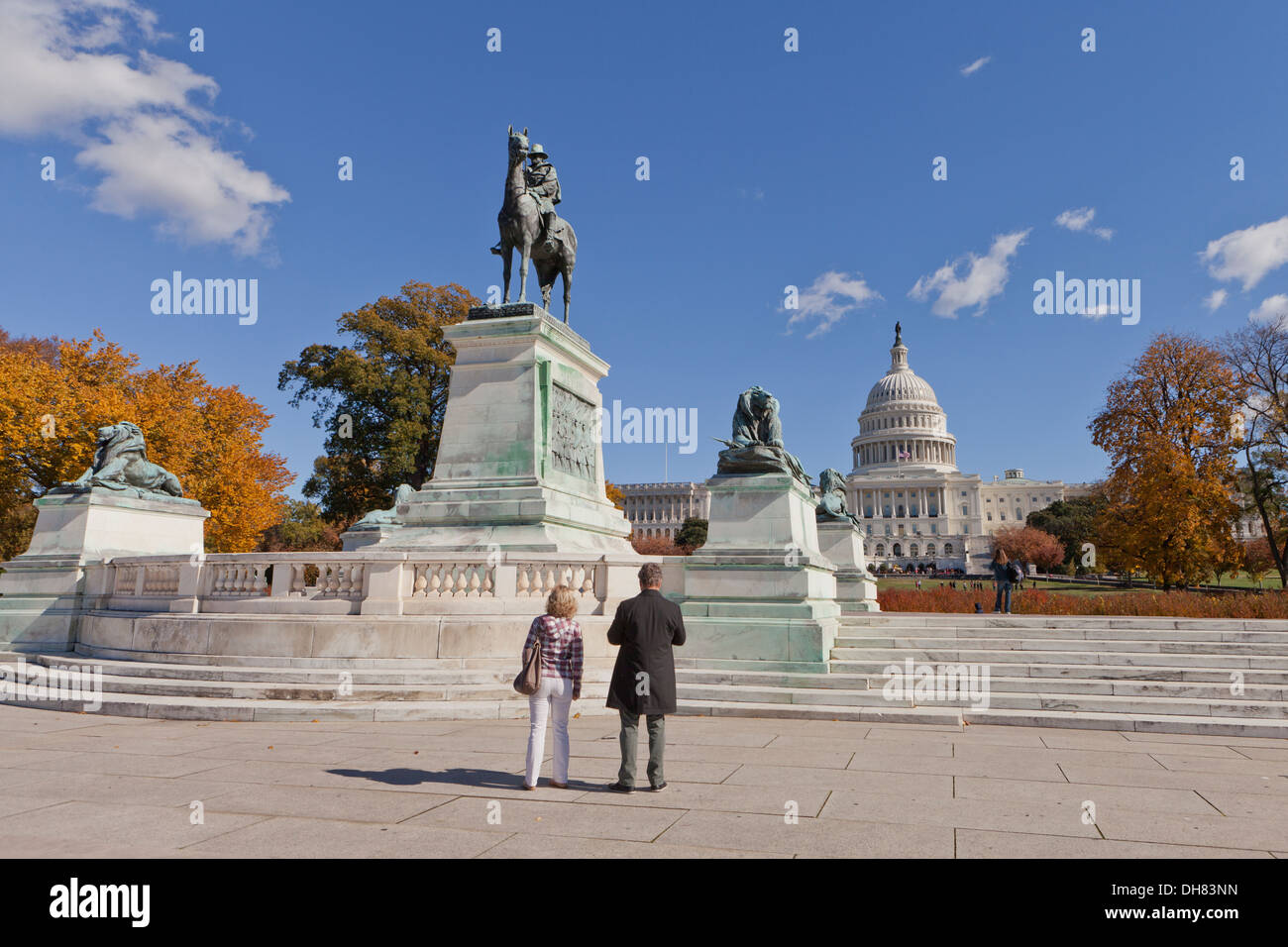 Ulysses S. Grant Memorial on the US Capitol building grounds ...