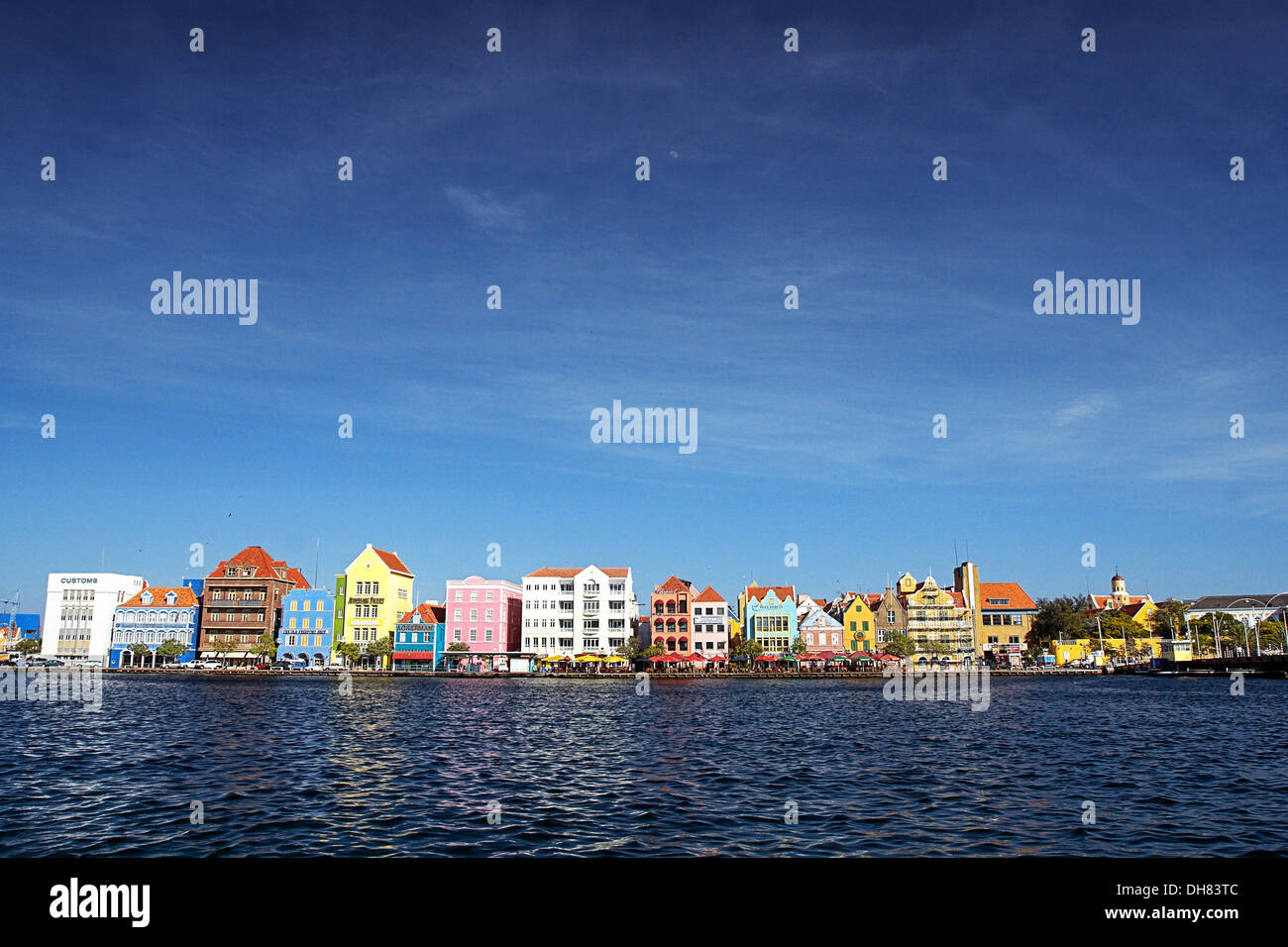 curacao colorful buildings Stock Photo - Alamy