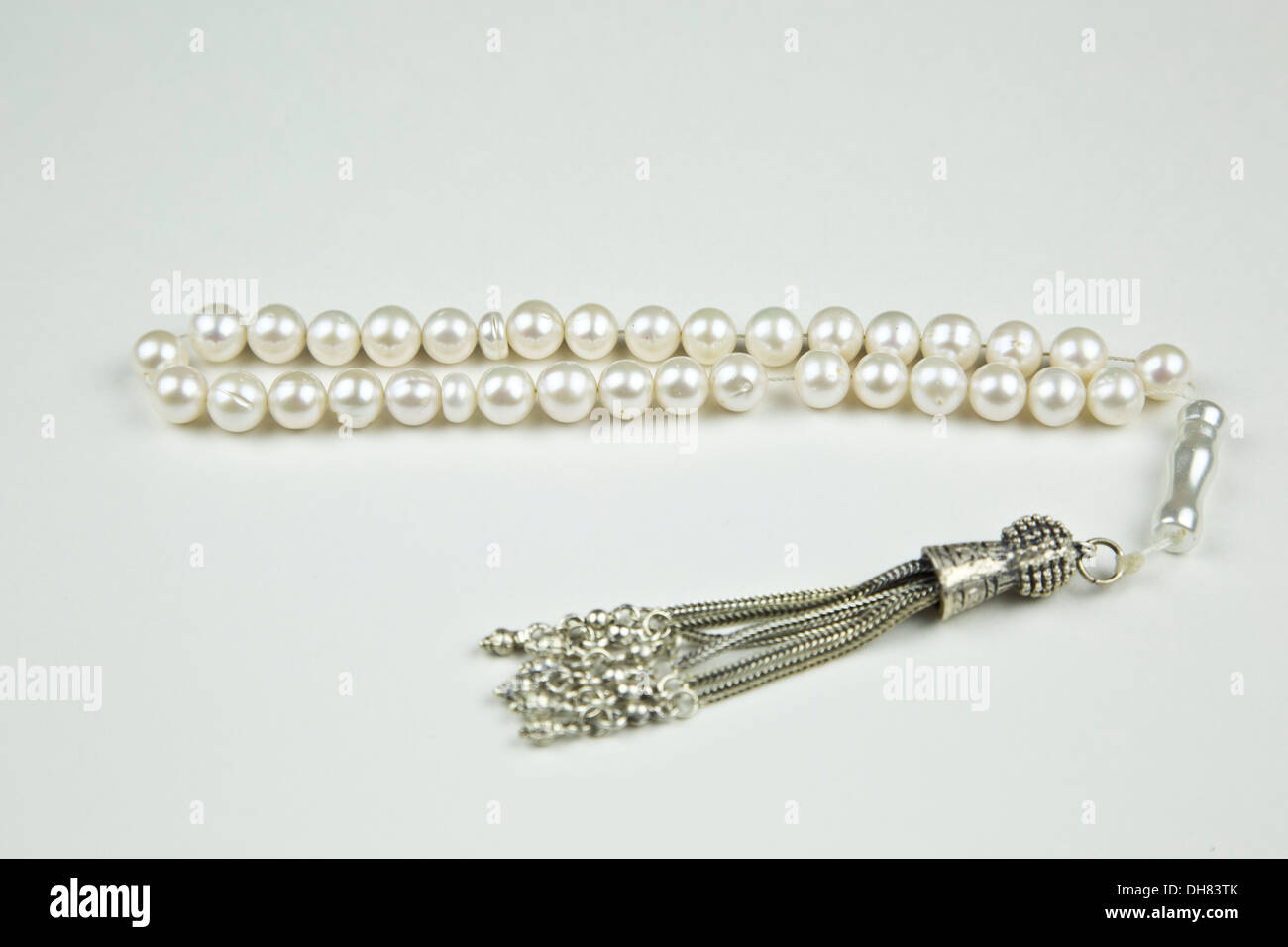 Prayer beads sobha tasbeeh islamic pearl Stock Photo - Alamy