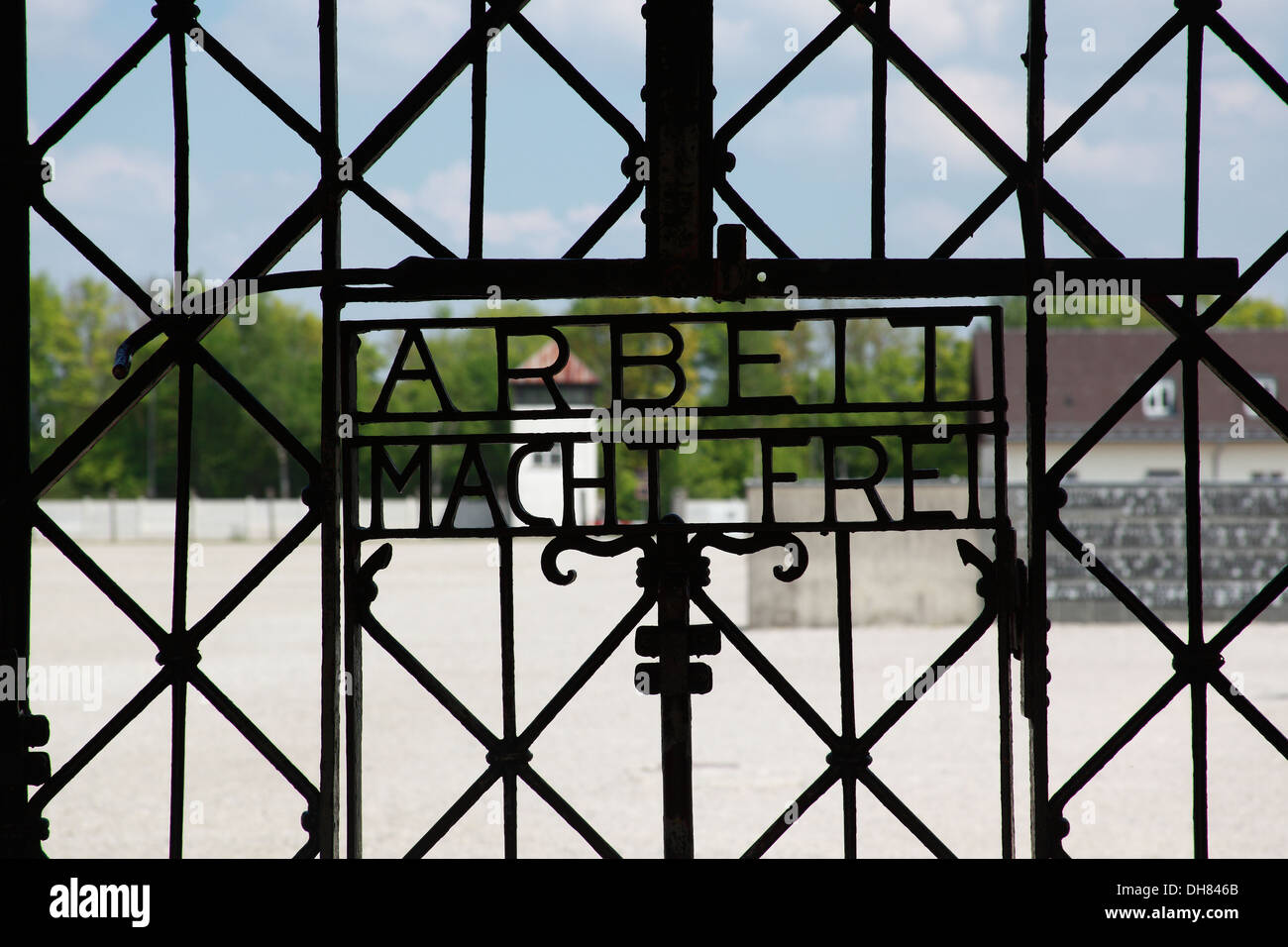 Dachau concentration camp entrance hi-res stock photography and images ...