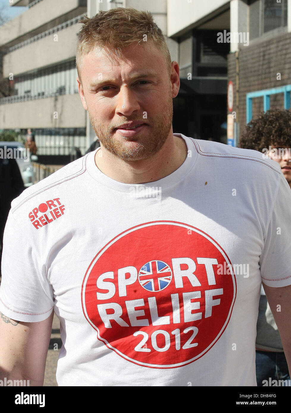 Andrew Flintoff aka Freddie Flintoff at the ITV studios London, England ...