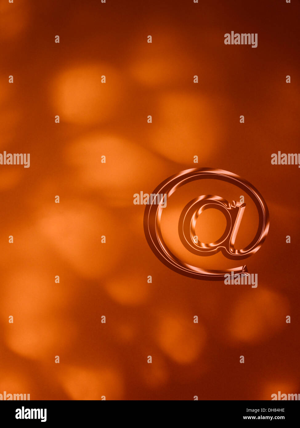 Email icon, at symbol Concept Stock Photo - Alamy