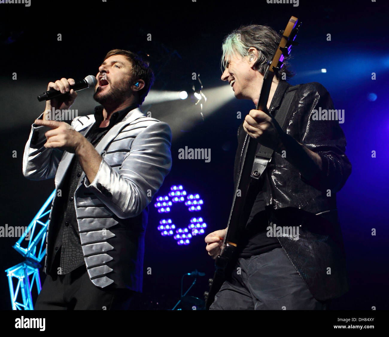 Simon Le Bon and John Taylor Duran Duran perform live at Adelaide ...