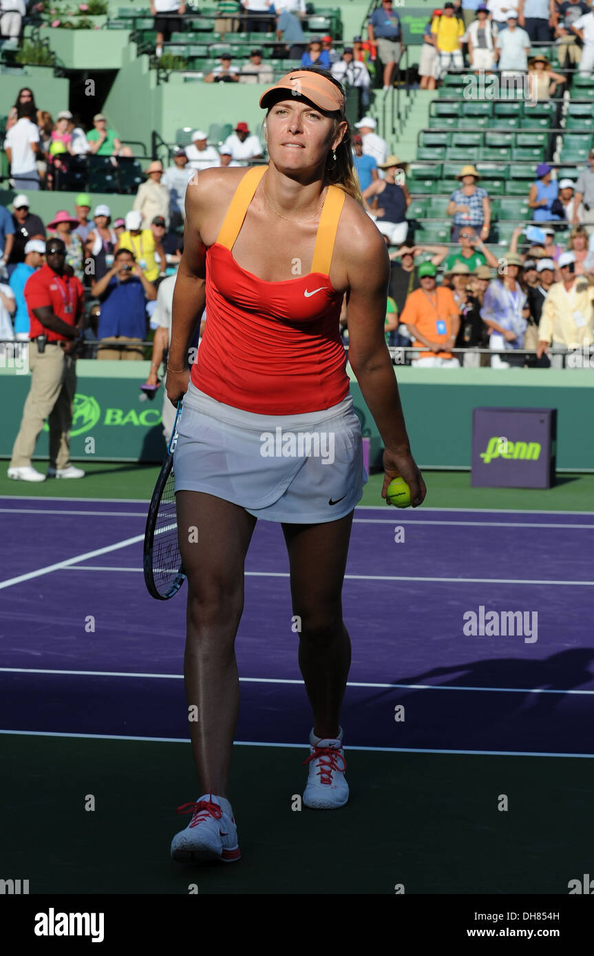 Maria Sharapova Sony Ericsson Open at Crandon Park Tennis Center ...
