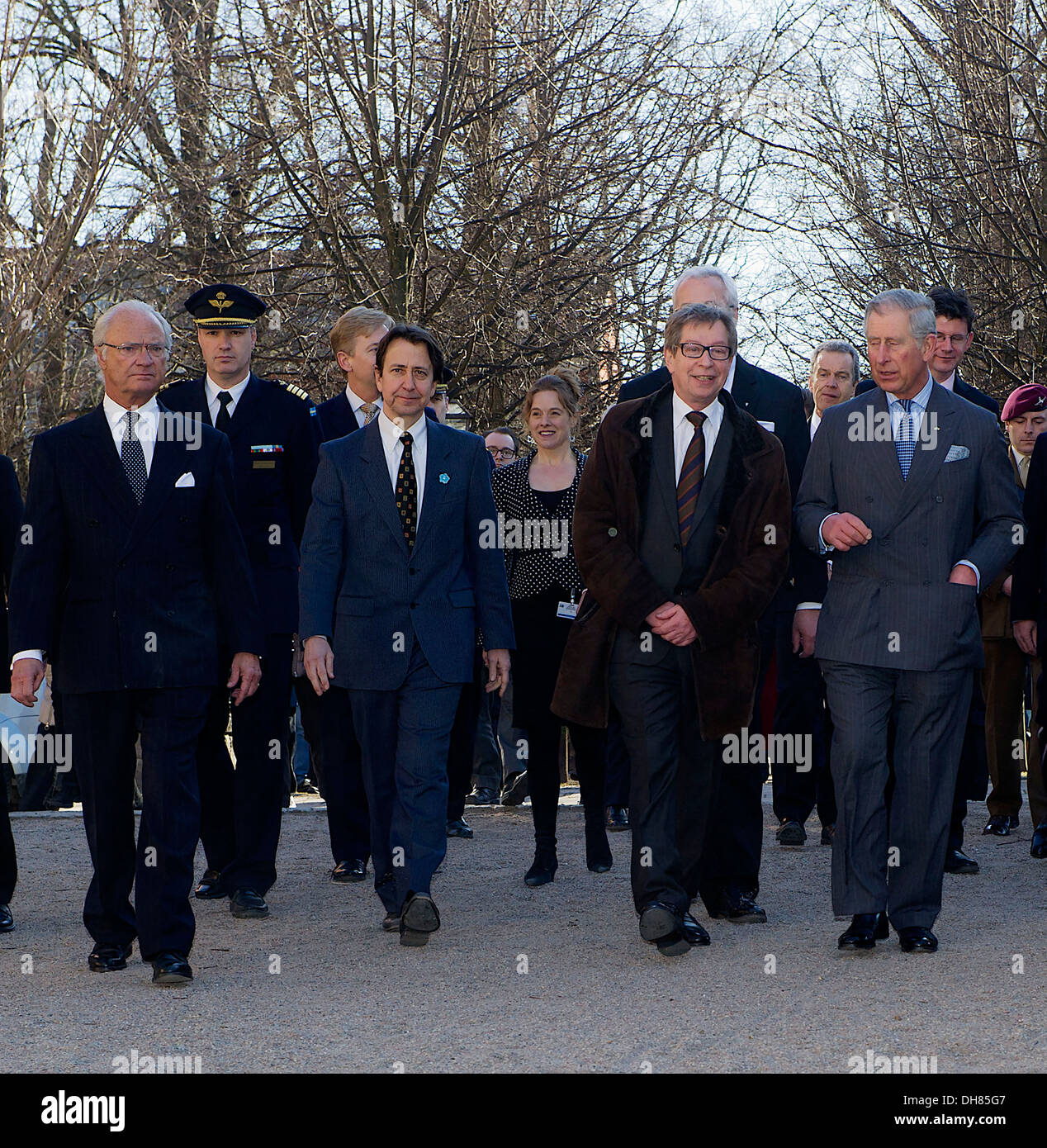 Prince Charles Prince of Wales and King Carl XVI Gustaf of Sweden visit ...