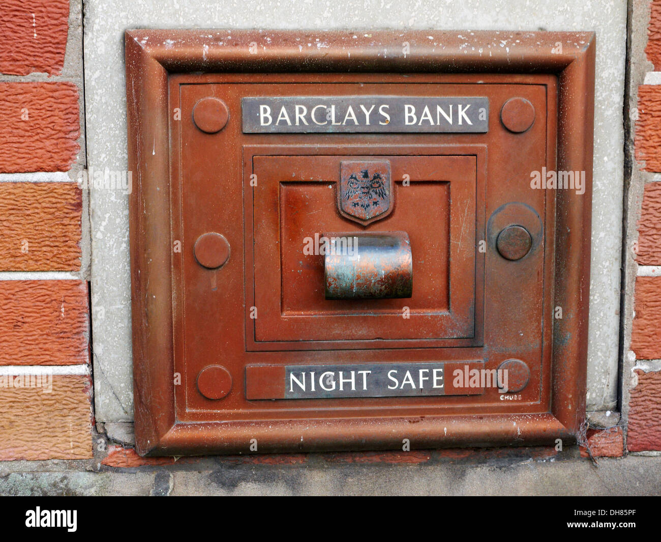 Barclays bank night safe UK Stock Photo - Alamy
