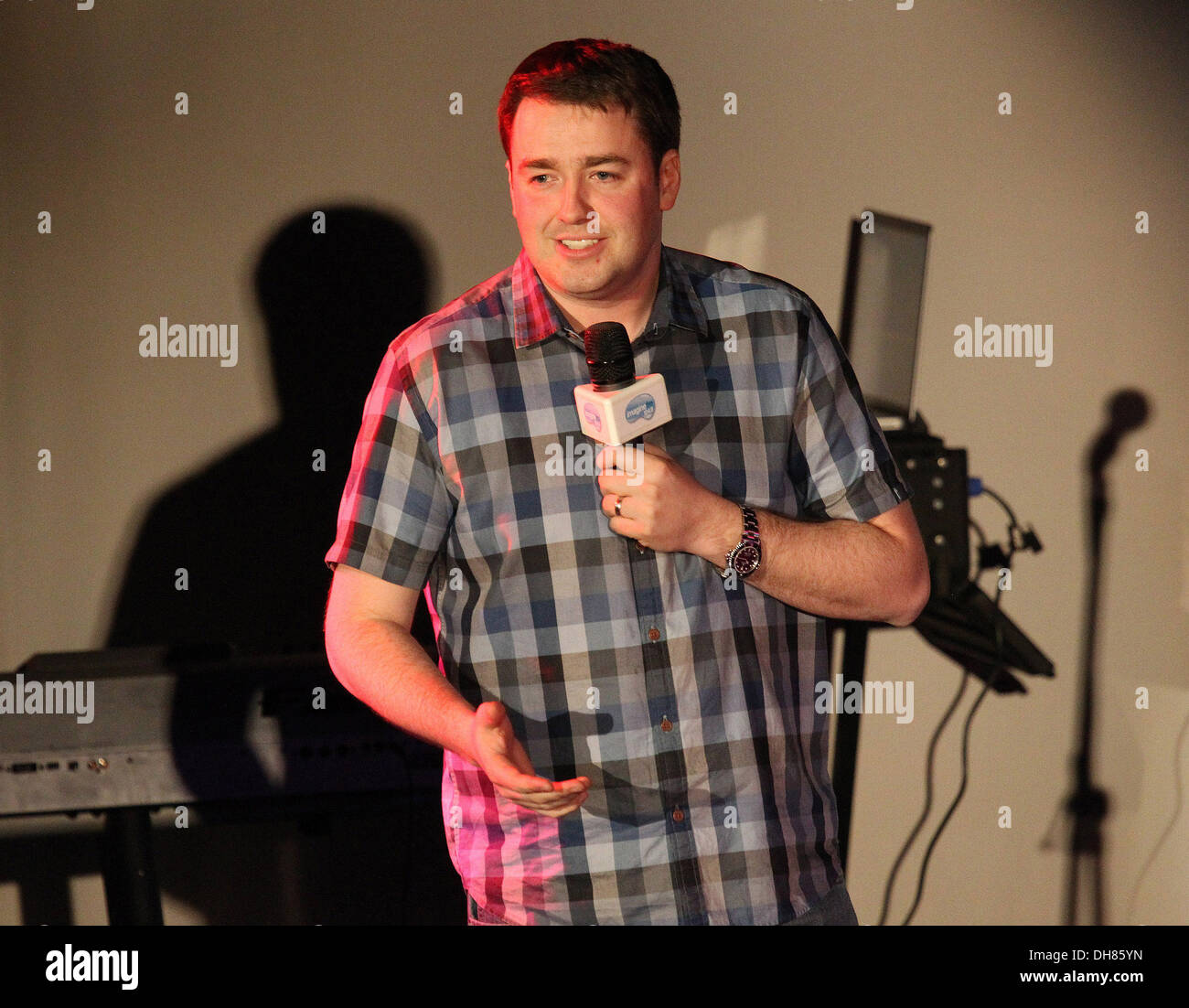 Jason Manford performing during Changing Lives Charity Gala in Romiley ...