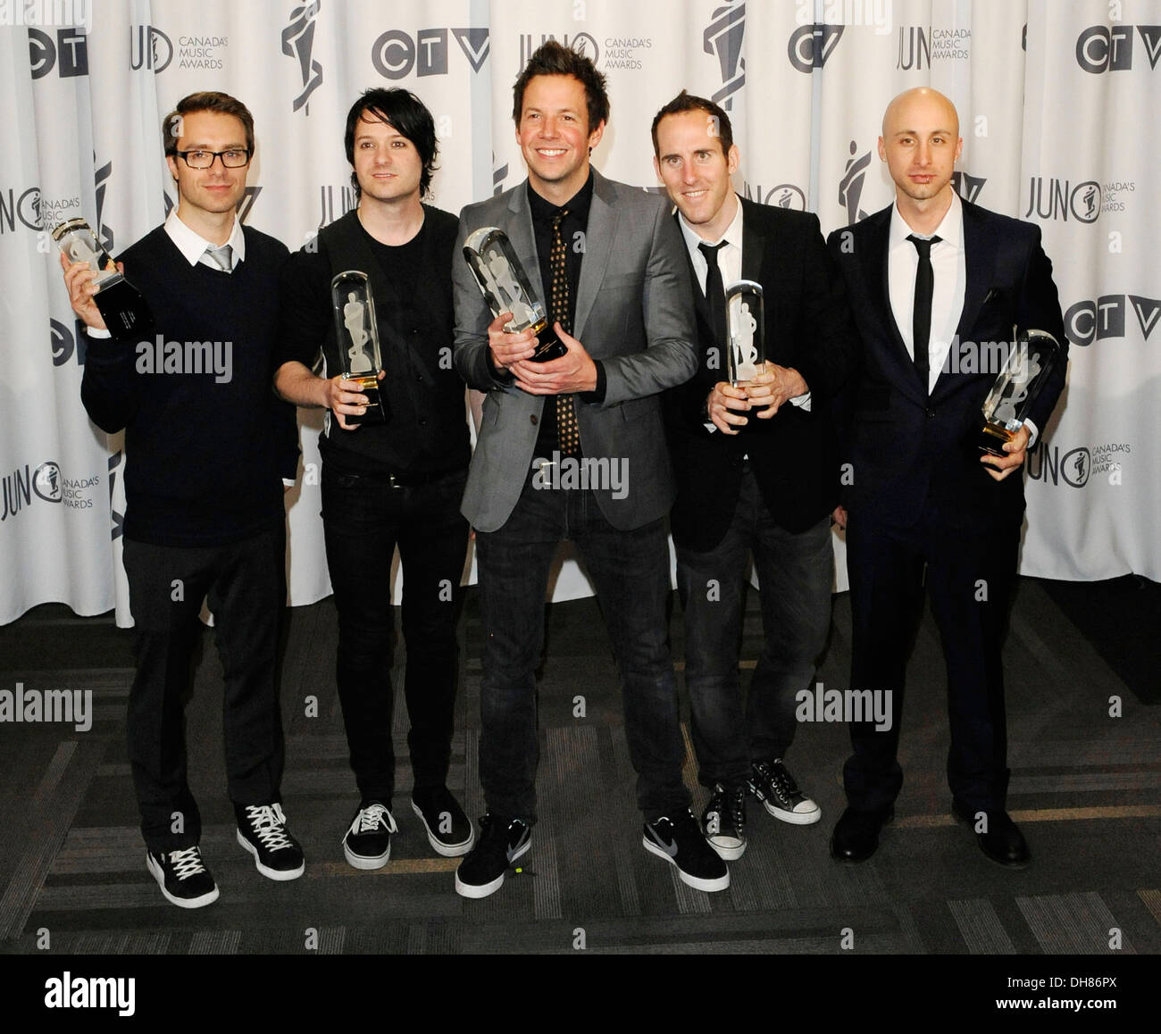 Pierre Bouvier Sebastien Lefebvre David Desrosiers Chuck Comeau and ...