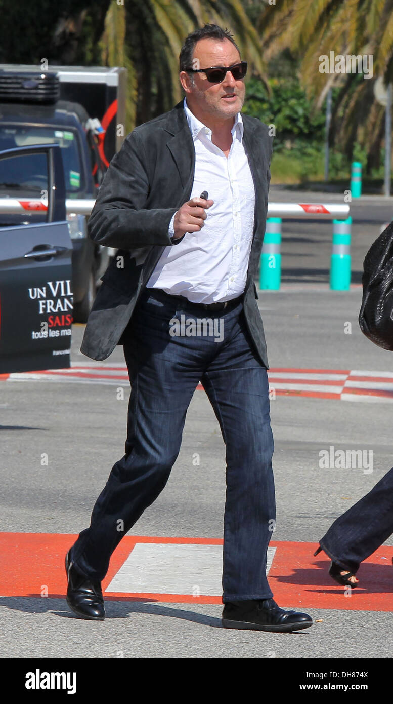 Jean Re arrives by plane at Cannes Mandelieu Airport ahead of MIPTV ...