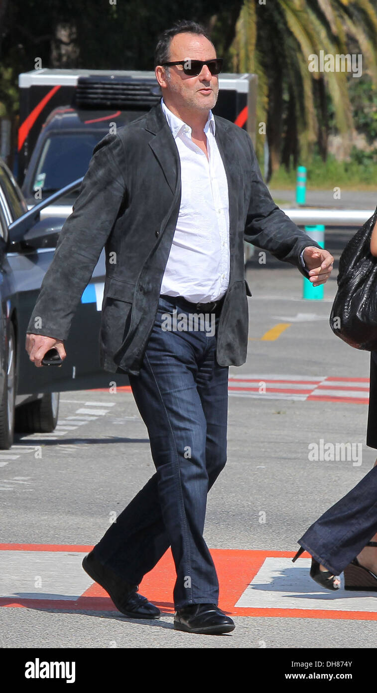 Jean Re arrives by plane at Cannes Mandelieu Airport ahead of MIPTV ...