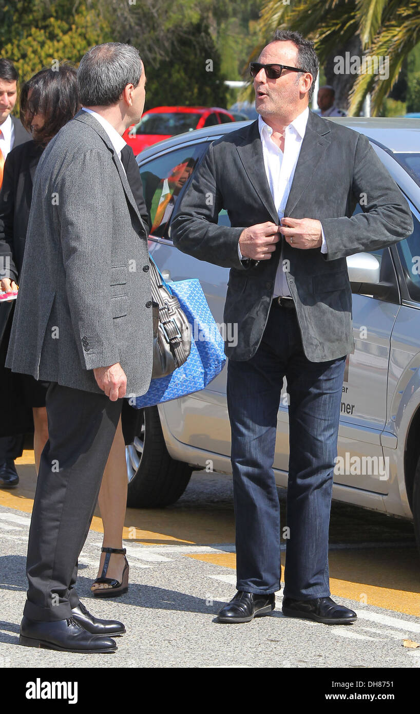 Jean Re arrives by plane at Cannes Mandelieu Airport ahead of MIPTV ...