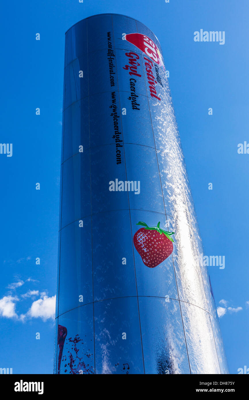 The Water Tower in Roald Dahl Plass, Cardiff Bay is a 70ft high ...