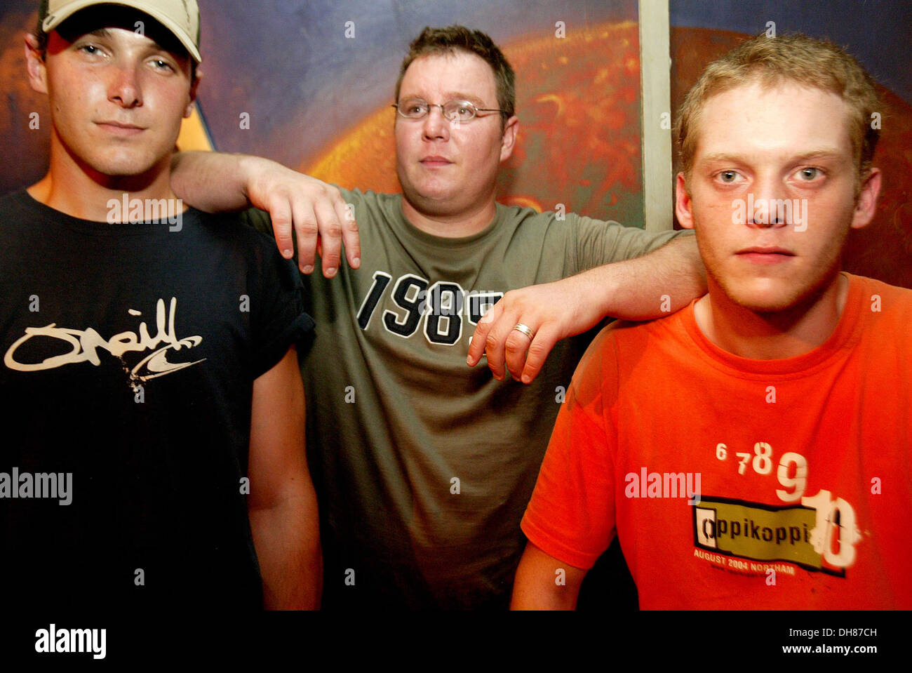 The White Horse Sessions. Tings and Times, Pretoria.Band - The End. L-R ...