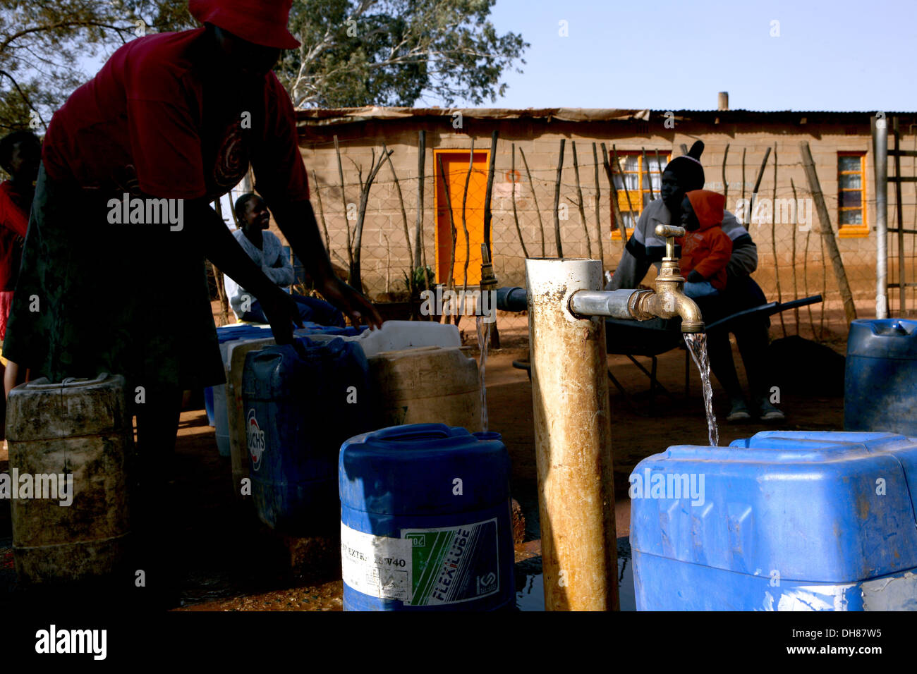 Bapsfontein informal settlement. A farming area approximately 80km east ...
