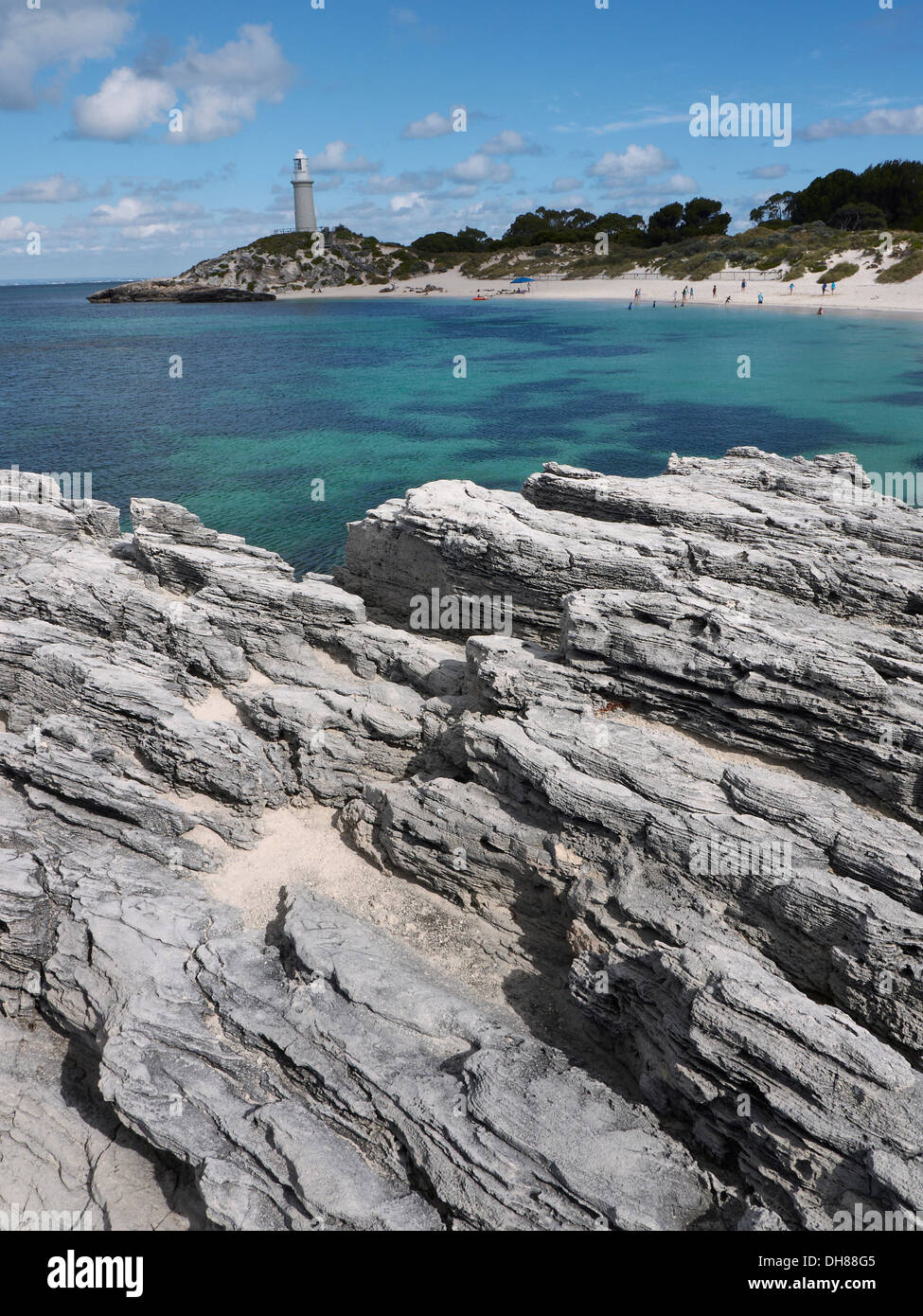 Bathurst lighthouse, Rottnest island, western Australia Stock Photo - Alamy