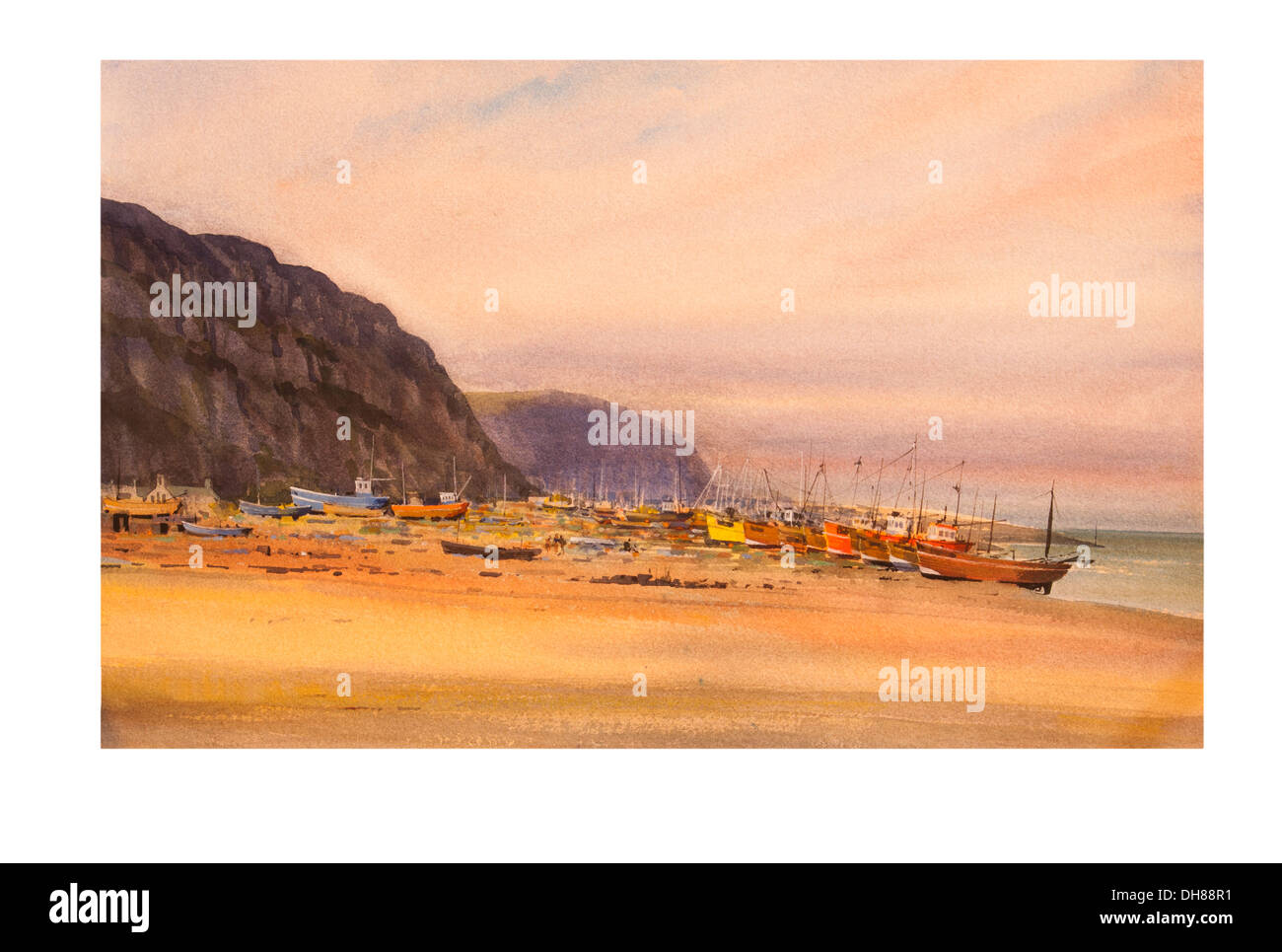 Fishing painting Cut Out Stock Images & Pictures - Alamy