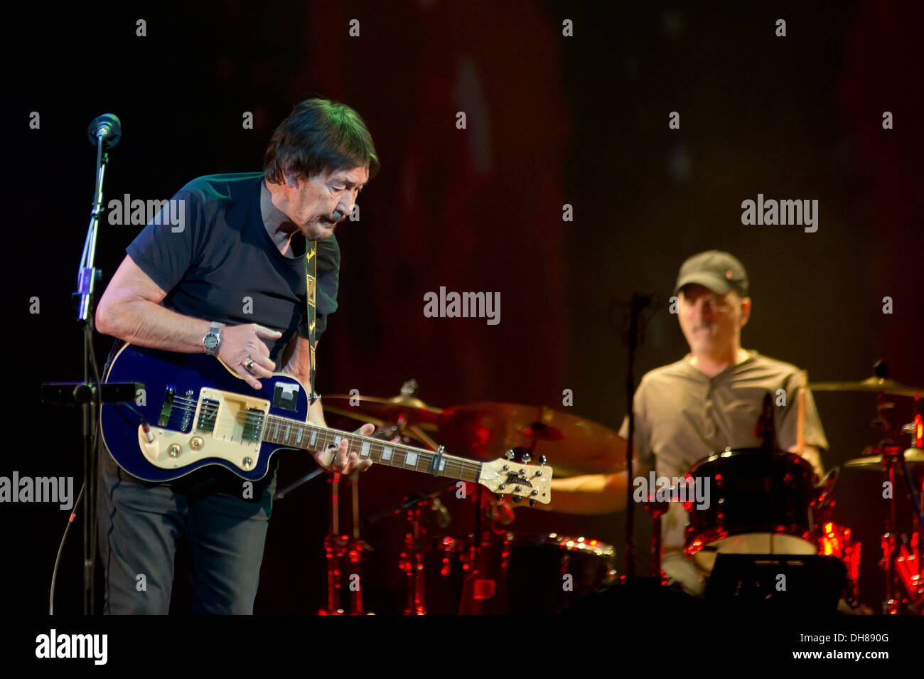 Chris Rea performing live on stage at National Indoor Arena during his ...
