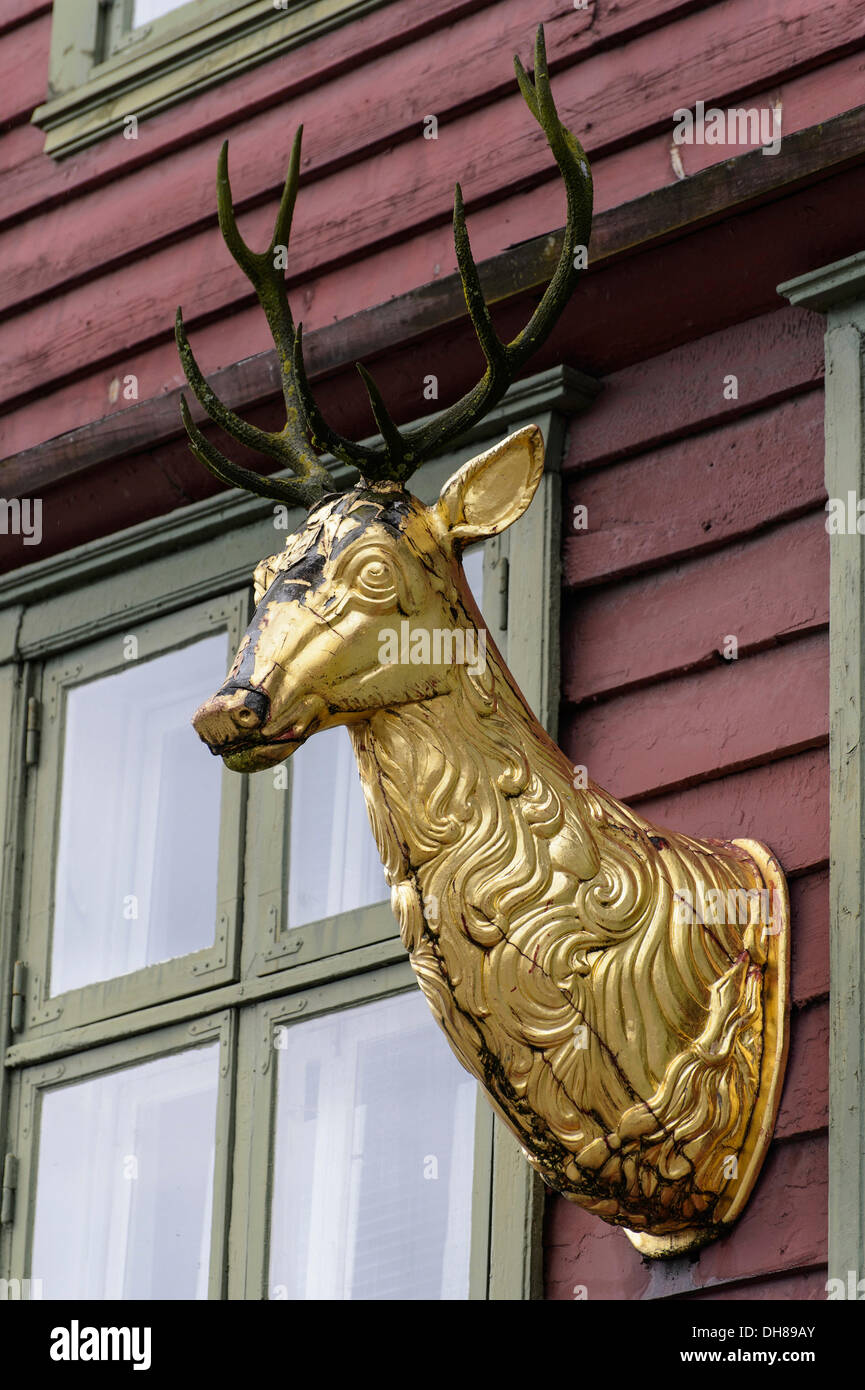 Sculpture in the hanseatic quarter bryggen hi-res stock photography and ...