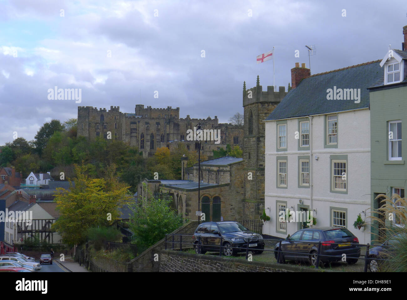 Durham Castle from Crossgate Stock Photo - Alamy