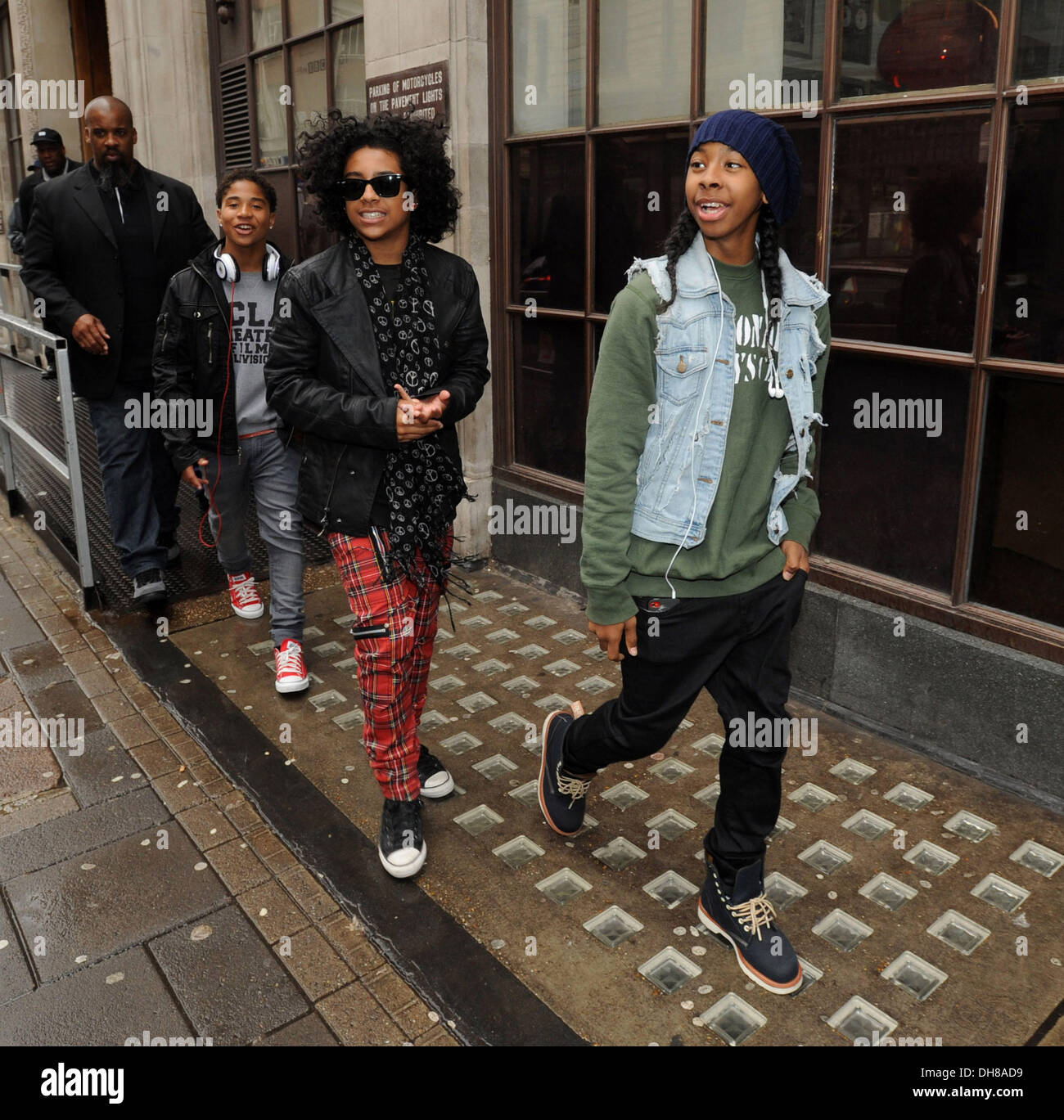 American boy band Mindless Behavior at the BBC Radio 1 studios London ...