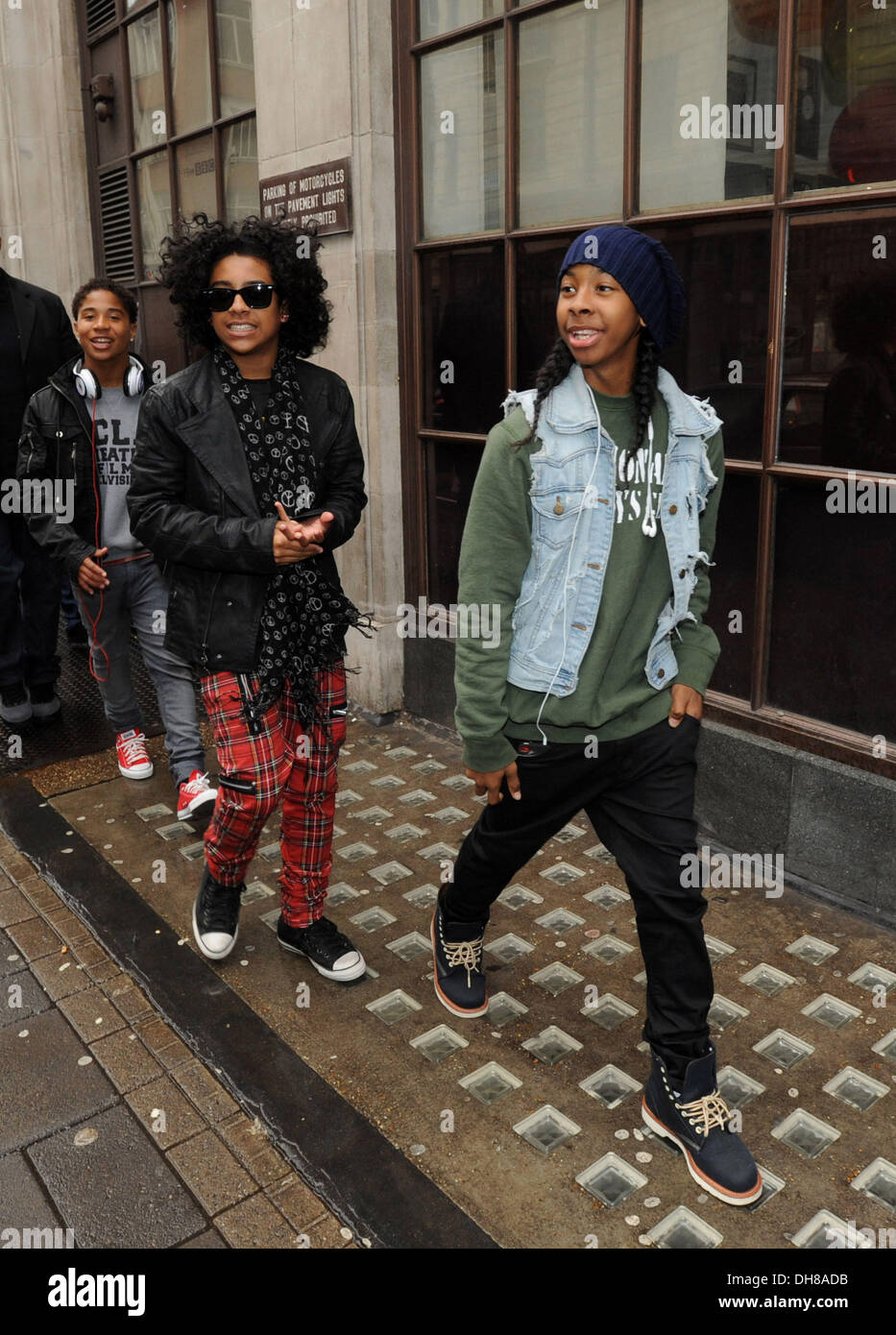 American boy band Mindless Behavior at the BBC Radio 1 studios London ...