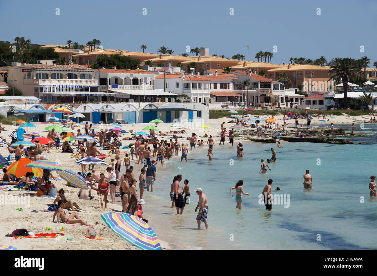 punta prima, sant lluis, menorca, spanien Stock Photo - Alamy