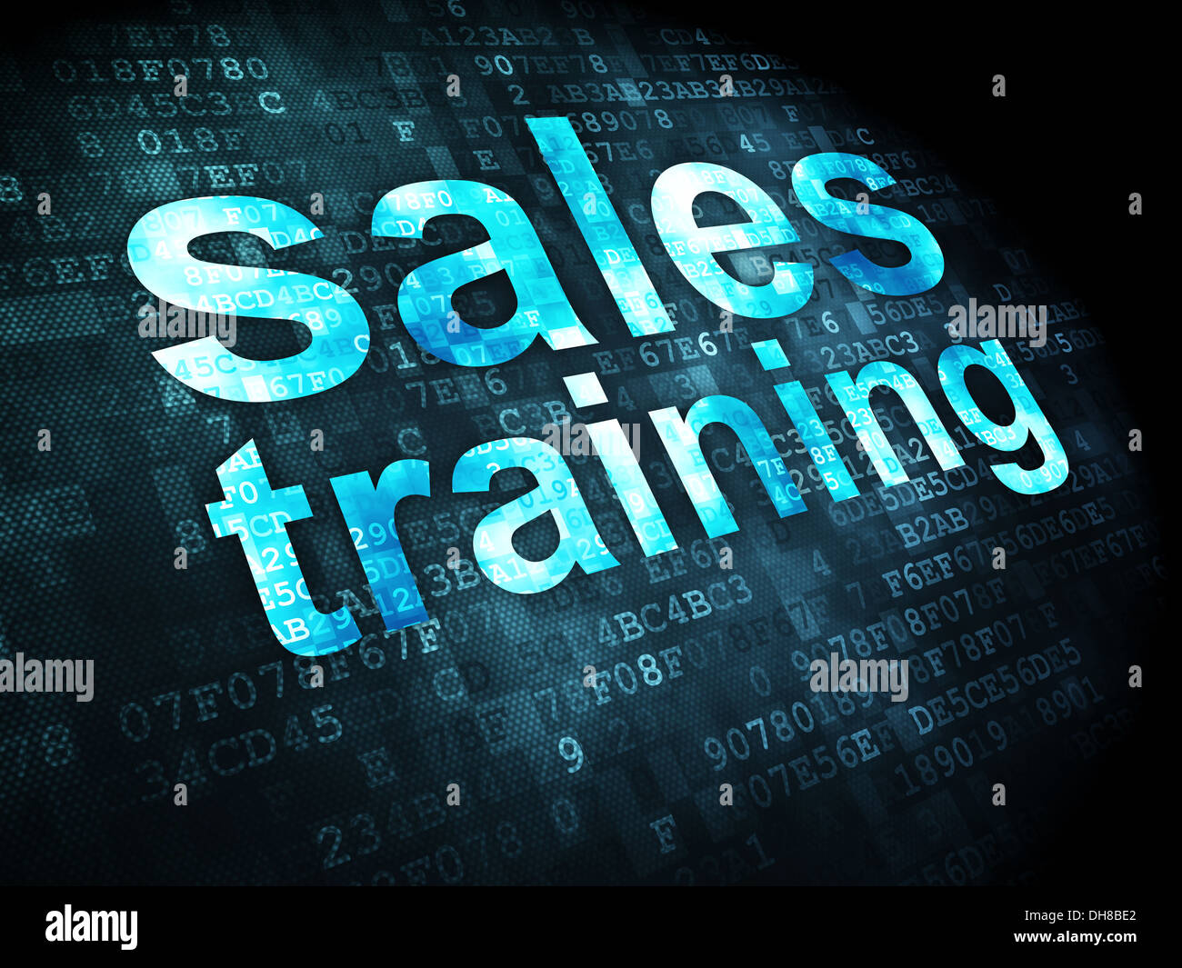 Marketing concept: Sales Training on digital background Stock Photo - Alamy
