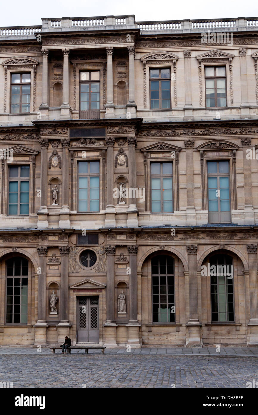 Exterior Facade of the Louvre Museum in Paris, France Stock Photo - Alamy