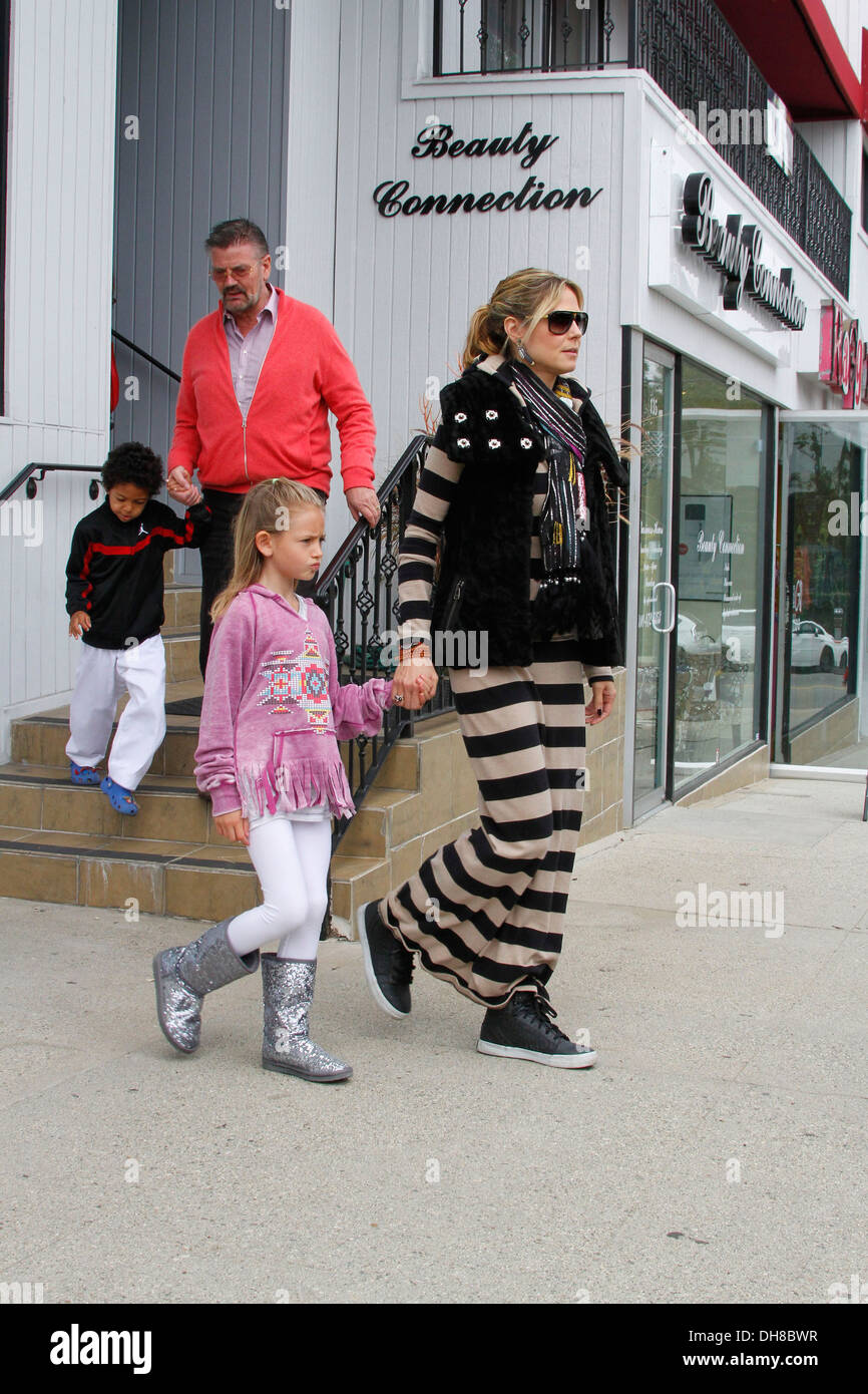 Heidi Klum Leni Samuel Gunther Klum Johan Samuel are seen leaving ...