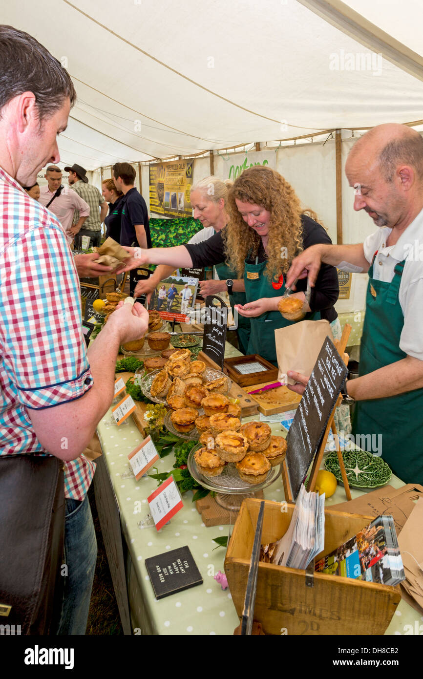 The Bray's Cottage Pies stand at the Aylsham Agricultural Show, Norfolk ...