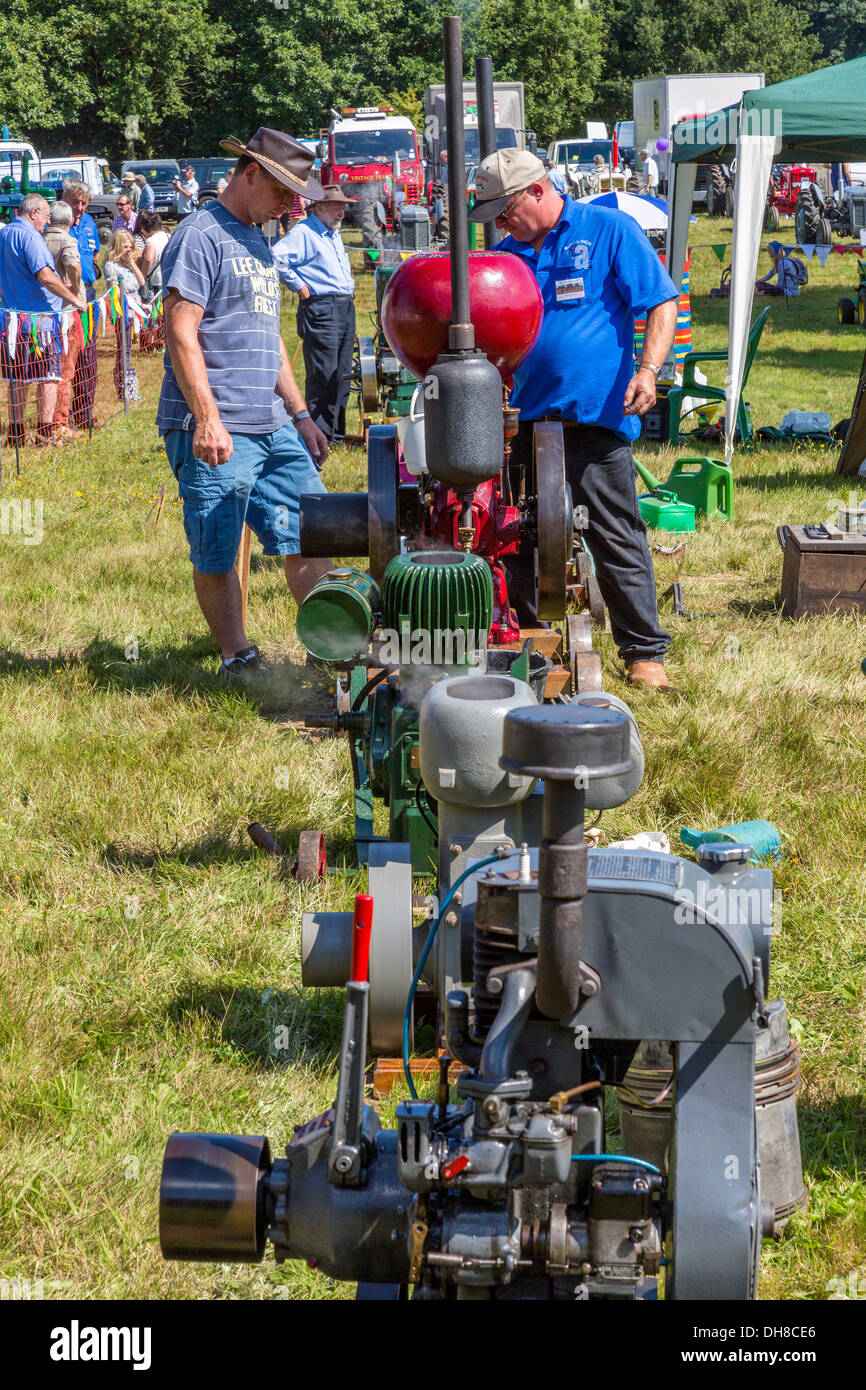 Stationary engines are display and demonstrated at the Aylsham ...