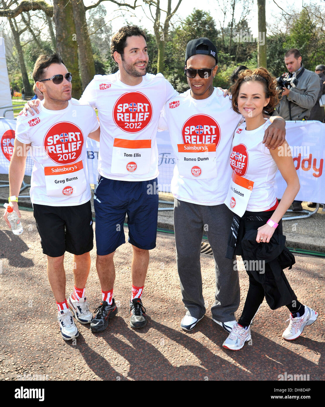 Tom Ellis Greg Burns Romeo Dunn Kara Tointon Sainsbury's Sport Relief ...