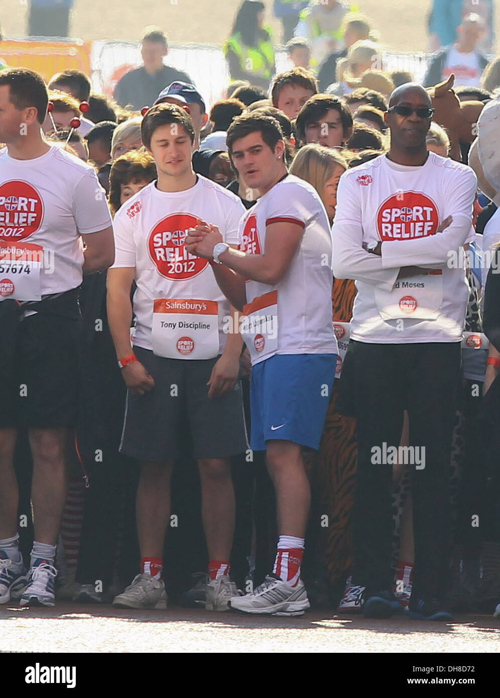 Matt Lapinskas Tony Discipline Sainsbury's Sport Relief Mile 2012 ...