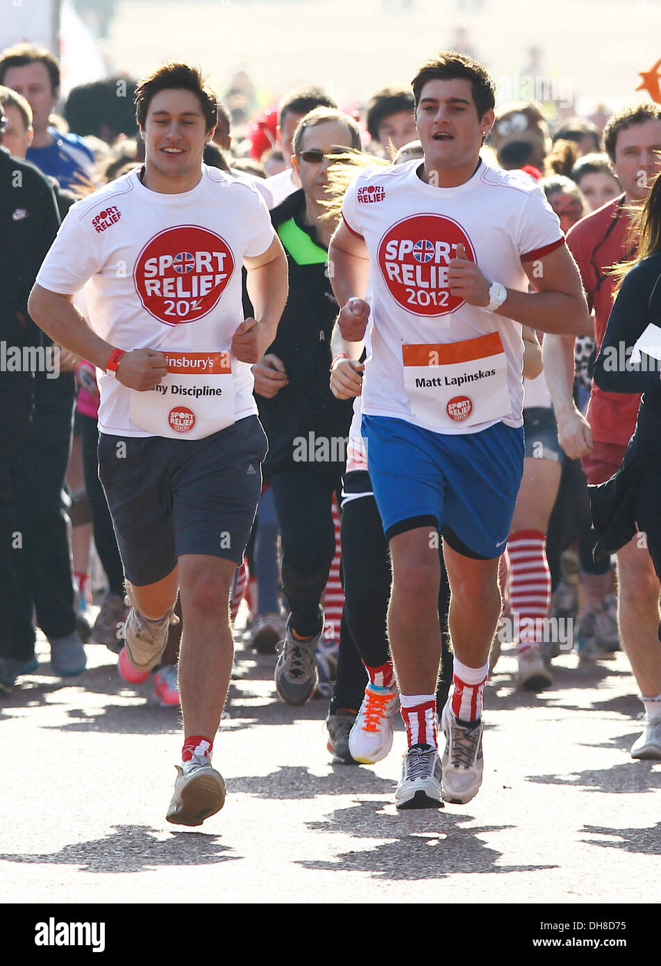 Matt Lapinskas Tony Discipline Sainsbury's Sport Relief Mile 2012 ...