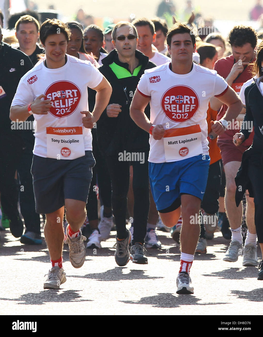 Matt Lapinskas Tony Discipline Sainsbury's Sport Relief Mile 2012 ...