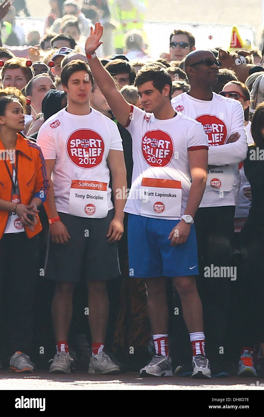 Matt Lapinskas Tony Discipline Sainsbury's Sport Relief Mile 2012 ...
