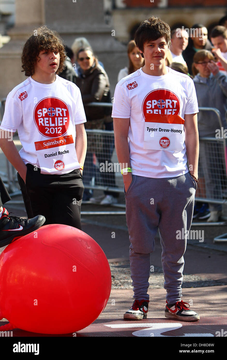 Daniel Roche and Tyger Drew-Honey Sainsbury's Sport Relief Mile 2012 ...
