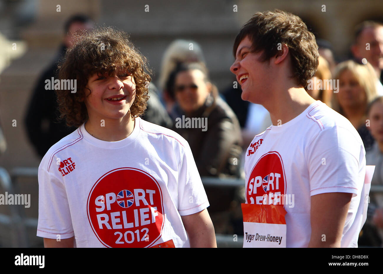 Daniel Roche and Tyger Drew-Honey Sainsbury's Sport Relief Mile 2012 ...