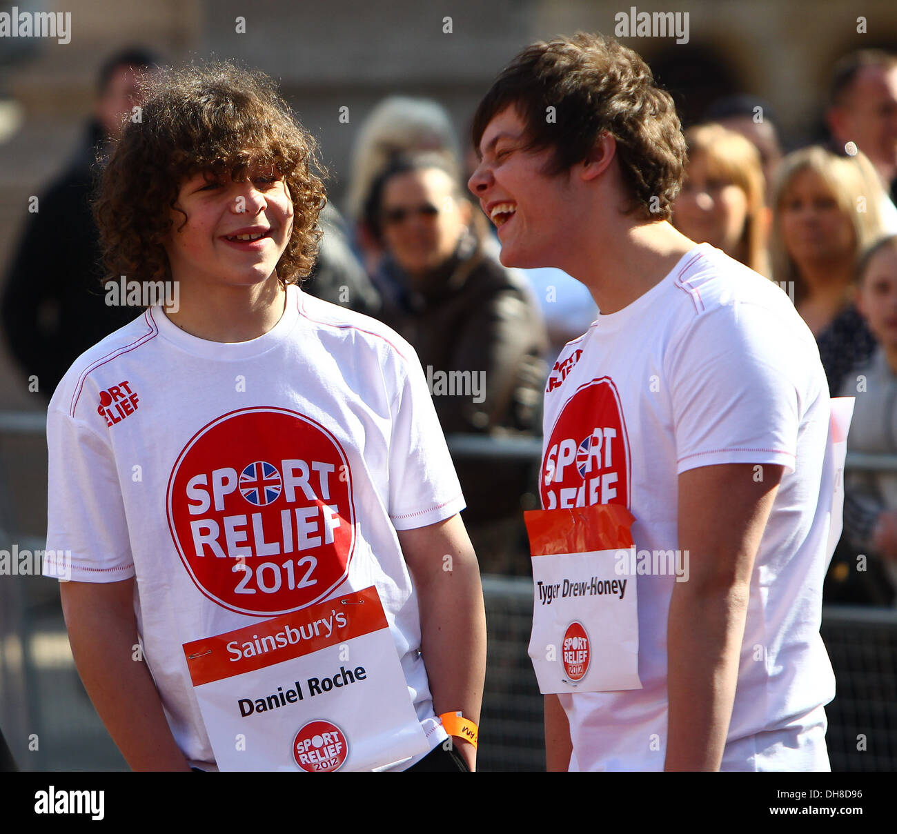Daniel Roche and Tyger Drew-Honey Sainsbury's Sport Relief Mile 2012 ...