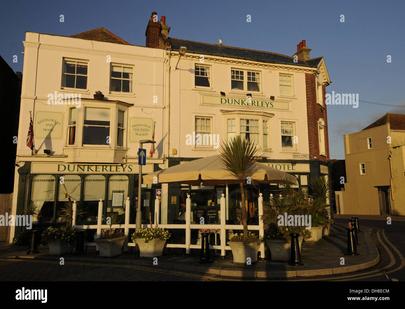 Dunkerleys Restaurant and Hotel on Beach Street Deal Kent England Stock ...