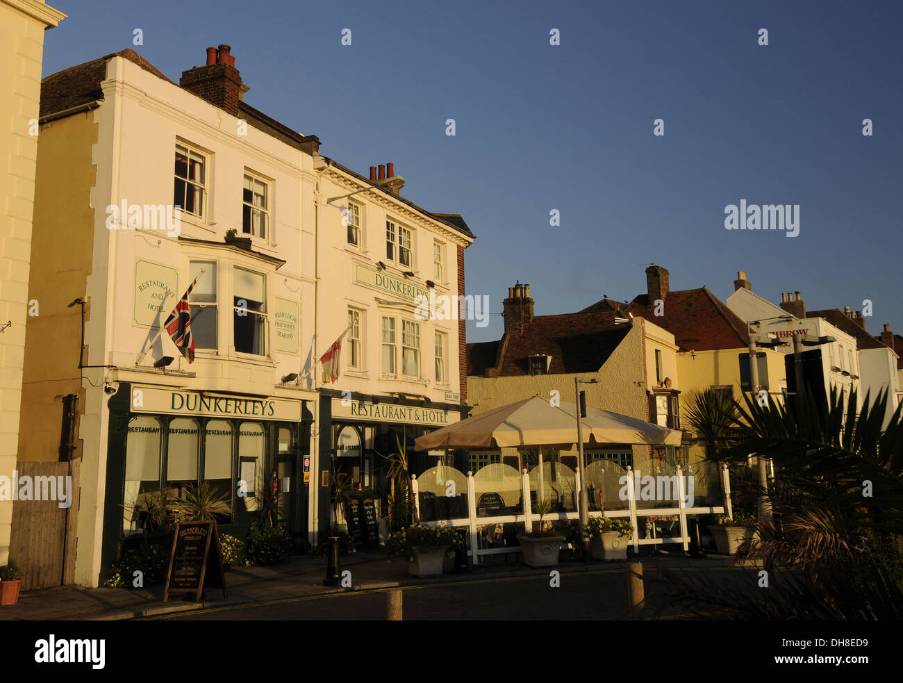 Dunkerleys Restaurant and Hotel on Beach Street Deal Kent England Stock ...