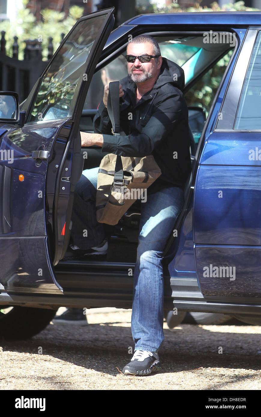 George Michael arriving at his house in north London London, England ...