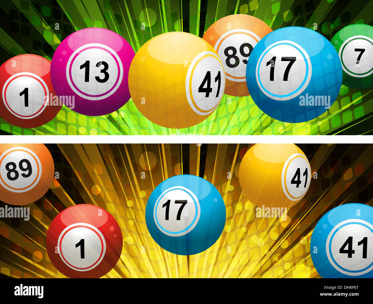 Gold lottery balls hi-res stock photography and images - Alamy