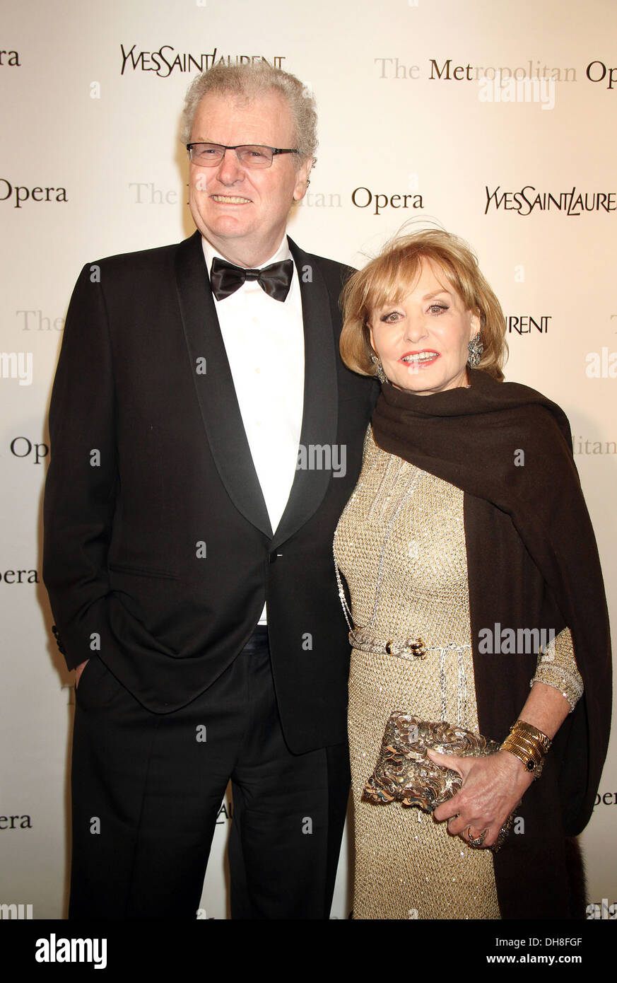 Sir Howard Stringer Barbara Walters at Metropolitan Opera's premiere of ...