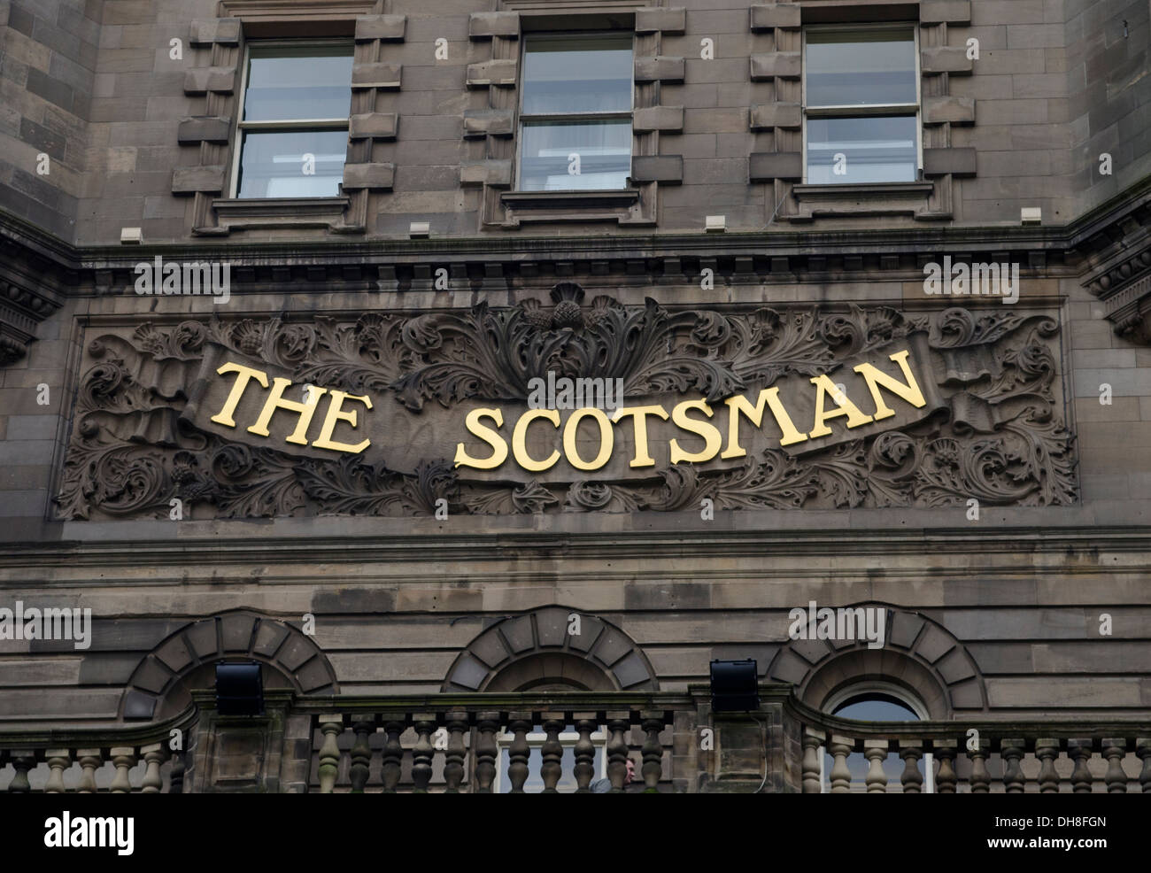 The Scotsman hotel sign in Edinburgh, Scotland Stock Photo - Alamy