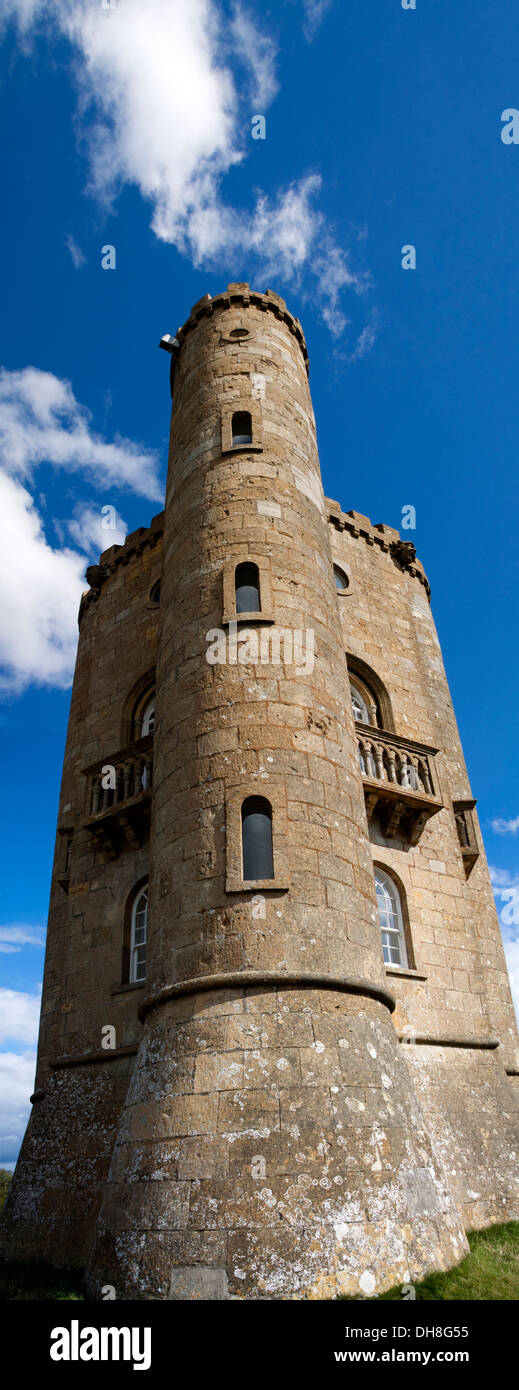 Broadway Tower Panoramic Stock Photo - Alamy