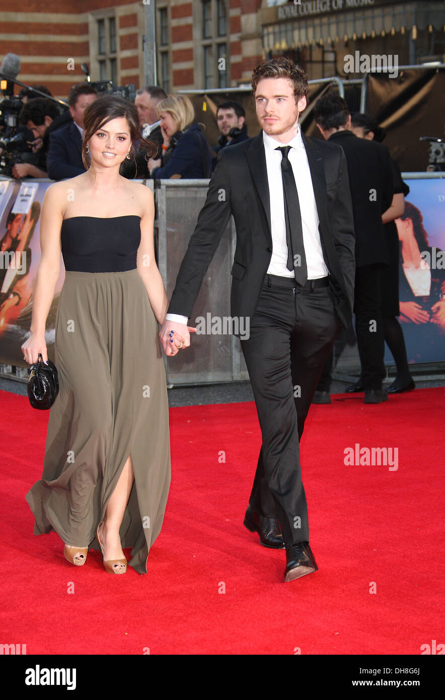 Jenna-Louise Coleman with her boyfriend Titanic 3D premiere held at ...