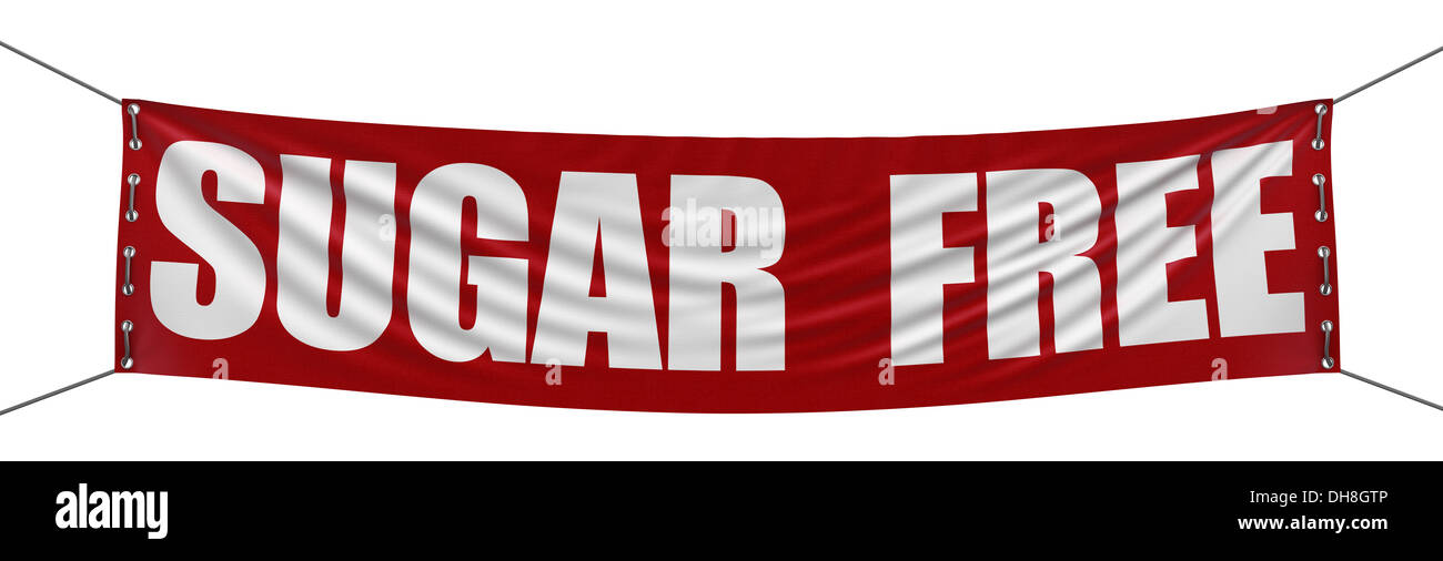 Sugar free sign ribbon hi-res stock photography and images - Alamy